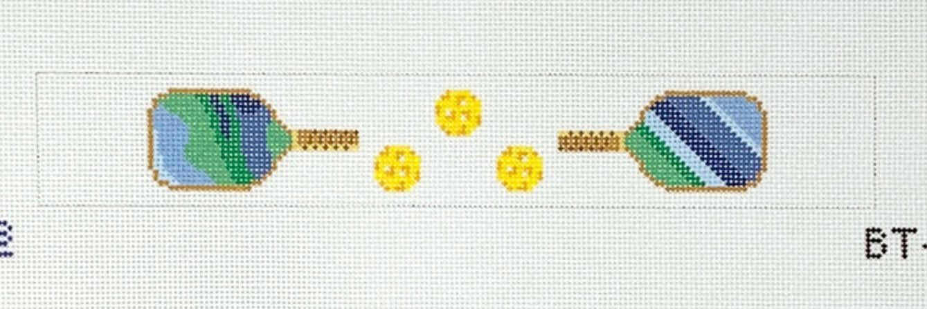 Key Fob Pickleball Blue/Green Paddles – STITCH